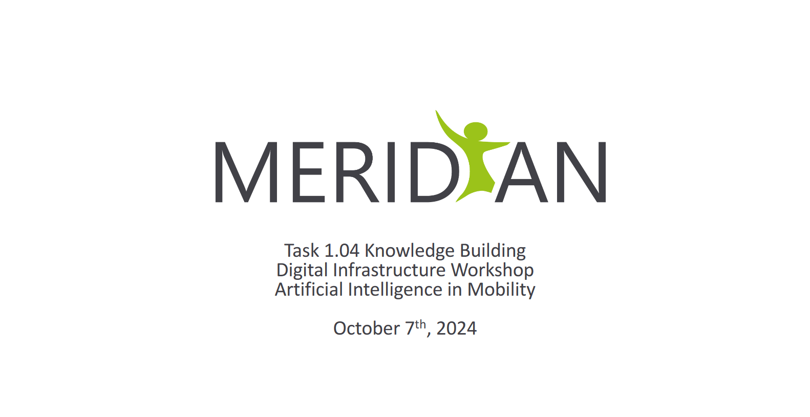 Digital Infrastructure workshop - Meridian Corridors